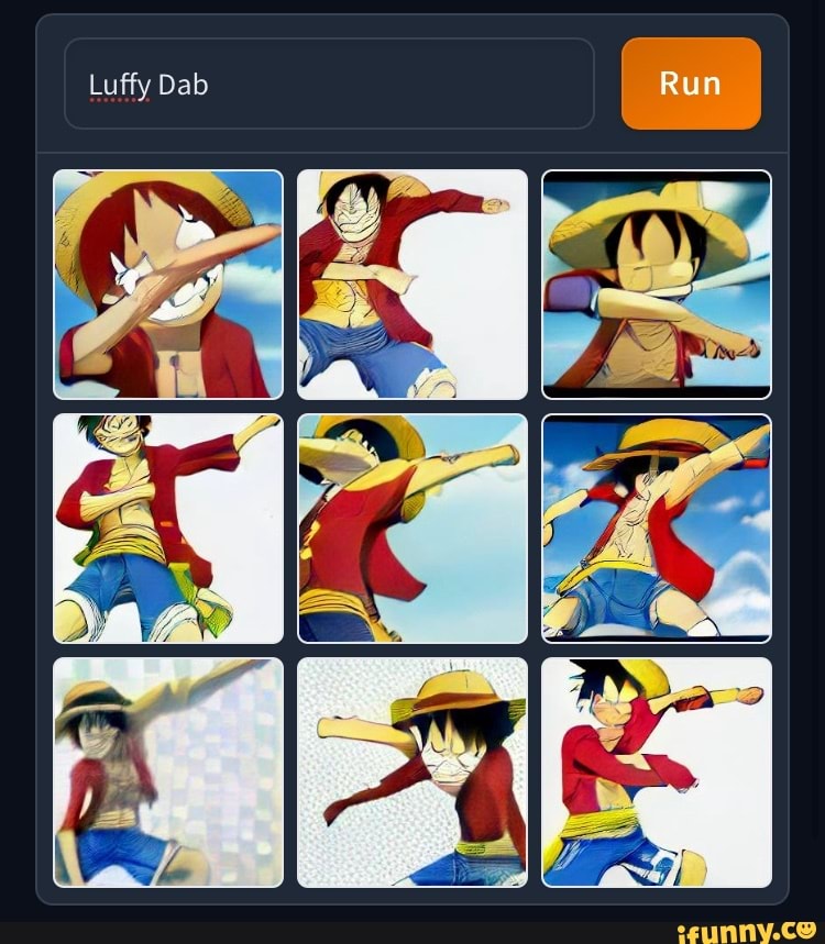 Luffy Dab Run - iFunny