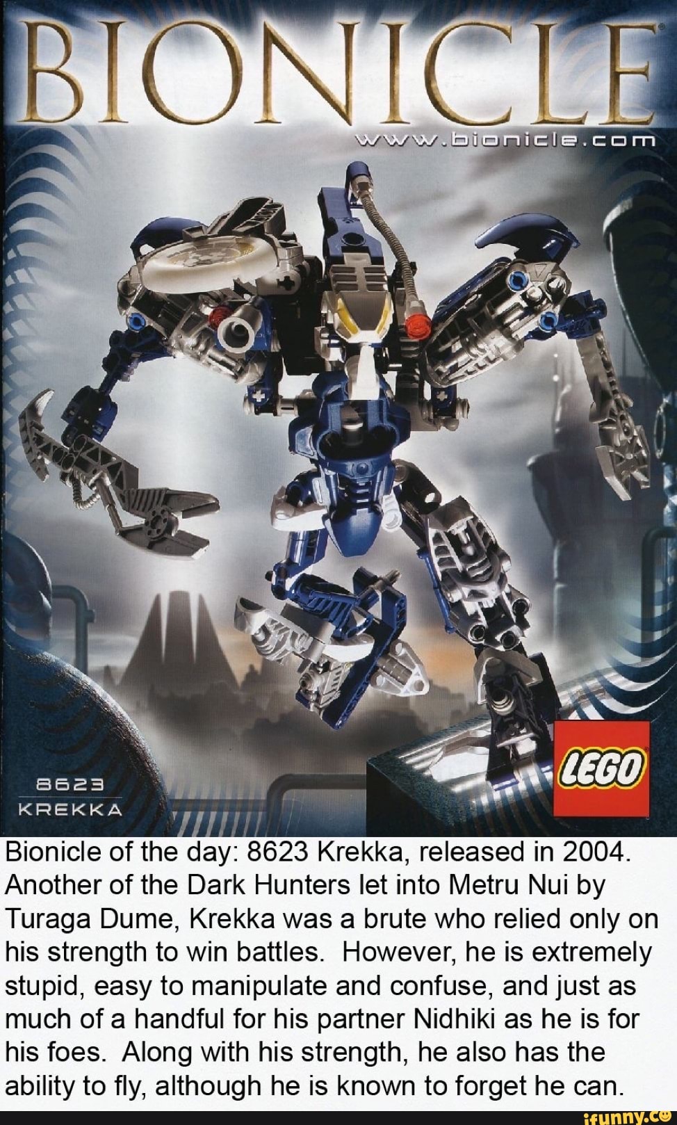 BIONICLE KREKKA Bionicle of the day: 8623 Krekka, released in 2004 ...