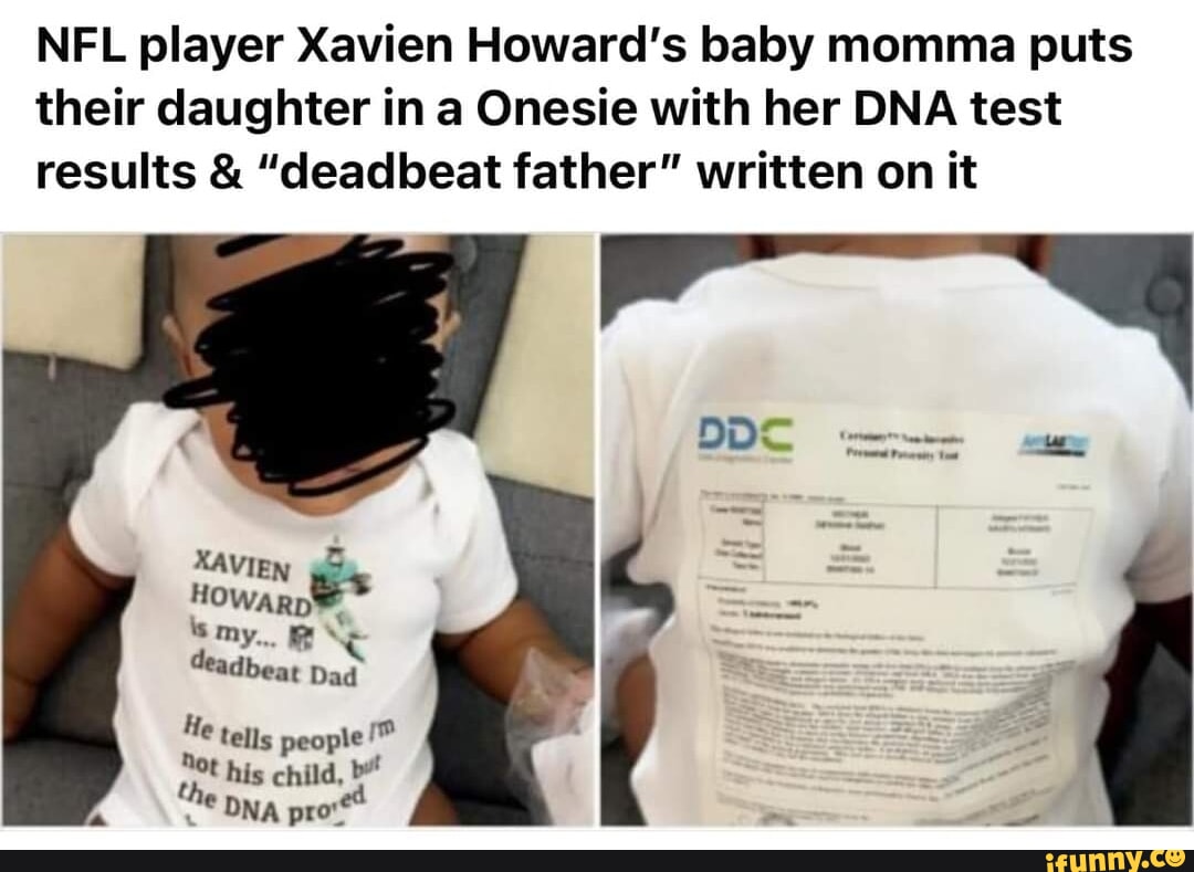 NFL player Xavien Howard's baby momma puts their daughter in a Onesie ...
