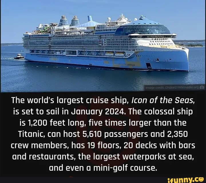 The world's largest cruise ship, /con of the Seas, is set to sail in ...
