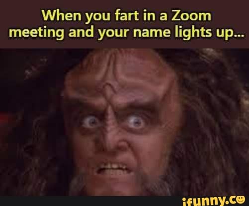 When you fart ina Zoom meeting and your name lights up... - iFunny