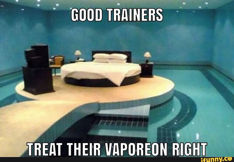 GOOD TRAINERS TREAT THEIR VAPOREON RIGHT - iFunny