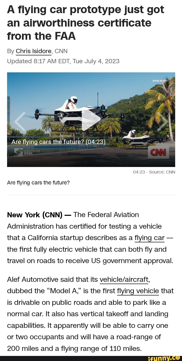 A flying car prototype just got an airworthiness certificate from the ...