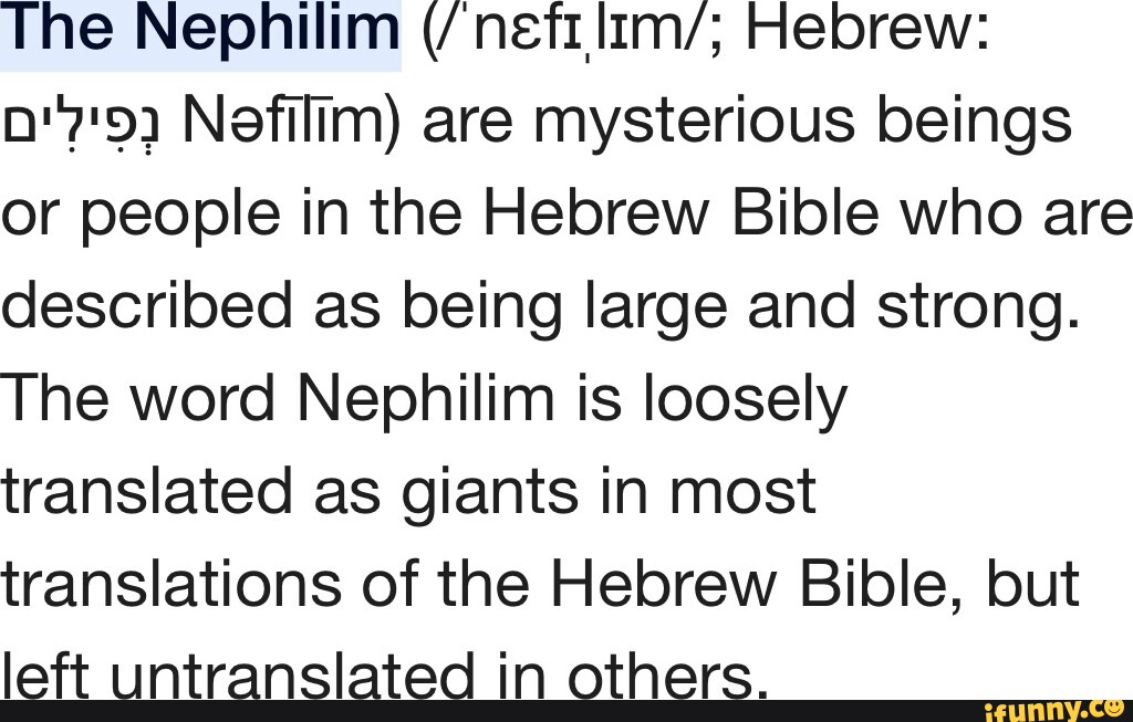 Nephilim memes. Best Collection of funny Nephilim pictures on iFunny