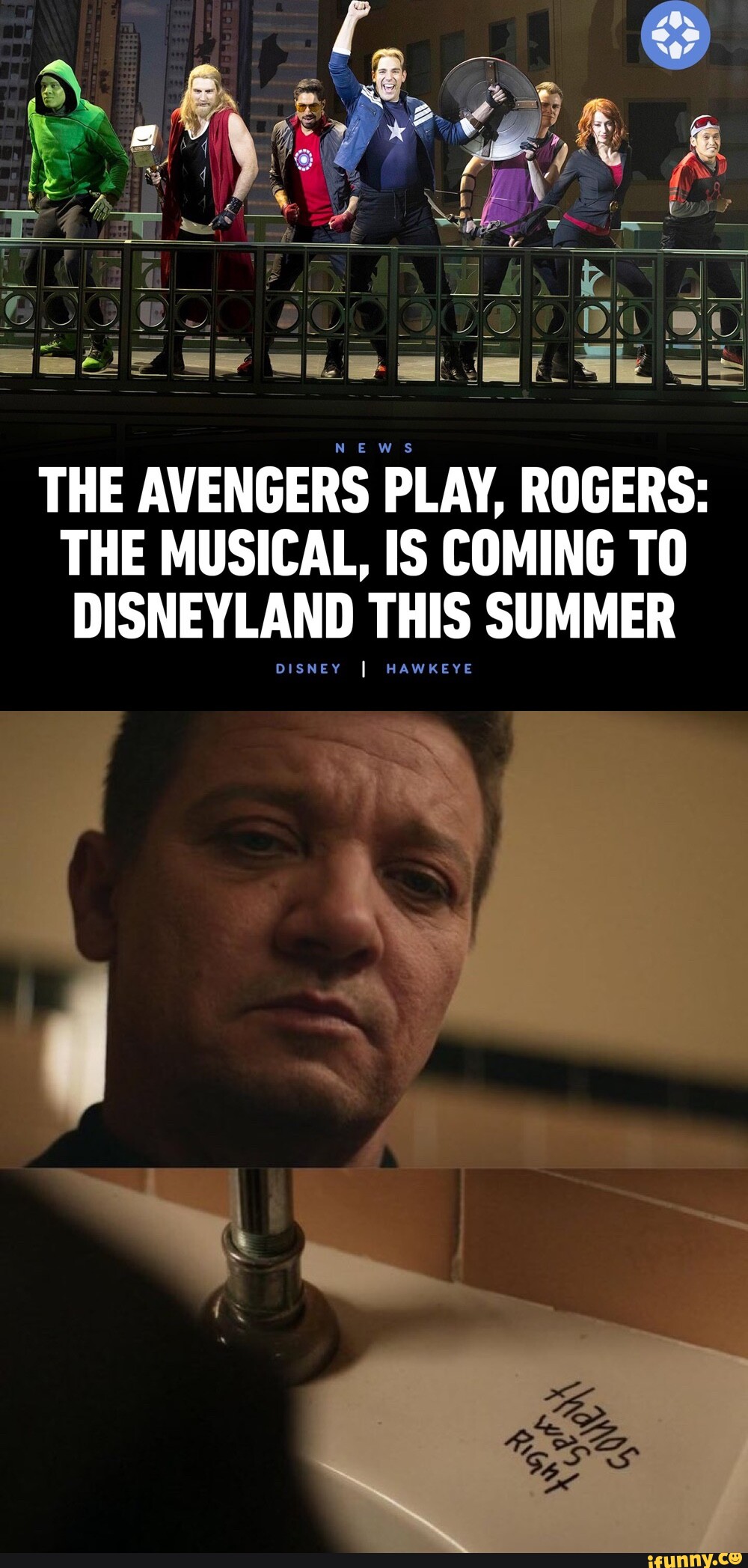 Ow THE AVENGERS PLAY, ROGERS: THE MUSICAL, IS COMING TO DISNEYLAND THIS ...