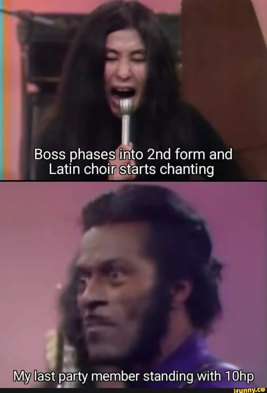 Boss phases into form and Latin choir starts chanting My last party ...