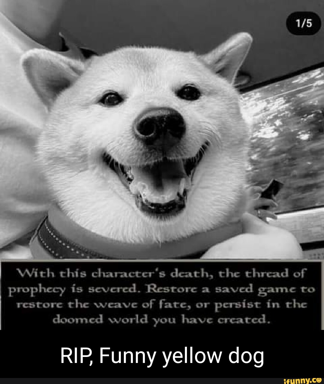Wich chis character's death, the thread of prophecy is severed. Resrore ...