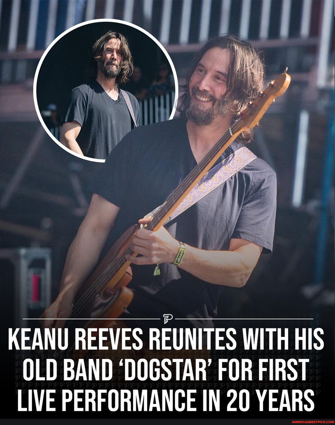 Keanu Reeves reunited with his rock band Dogstar at the 2023 BottleRock ...