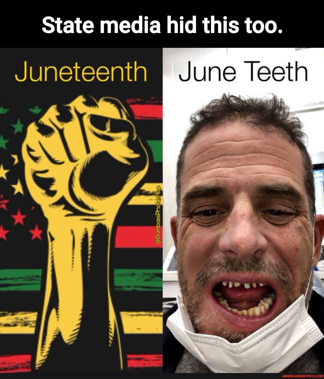 State media hid this too. Juneteenth June Teeth - America’s best pics ...