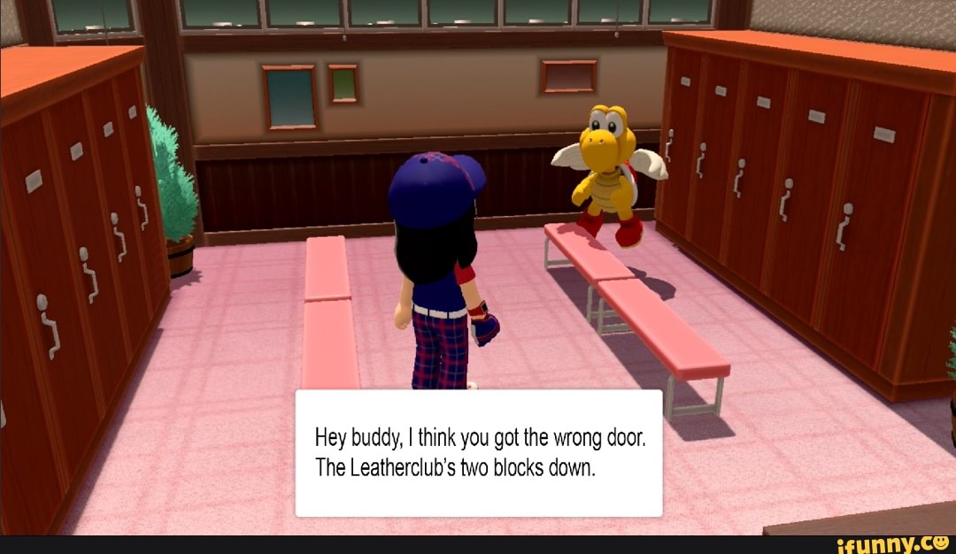 Hey buddy, I think you got the wrong door. The Leatherclub's two blocks ...