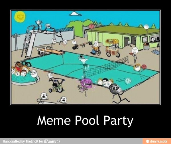 Pool Party Meme Funny at Darlene Thompson blog
