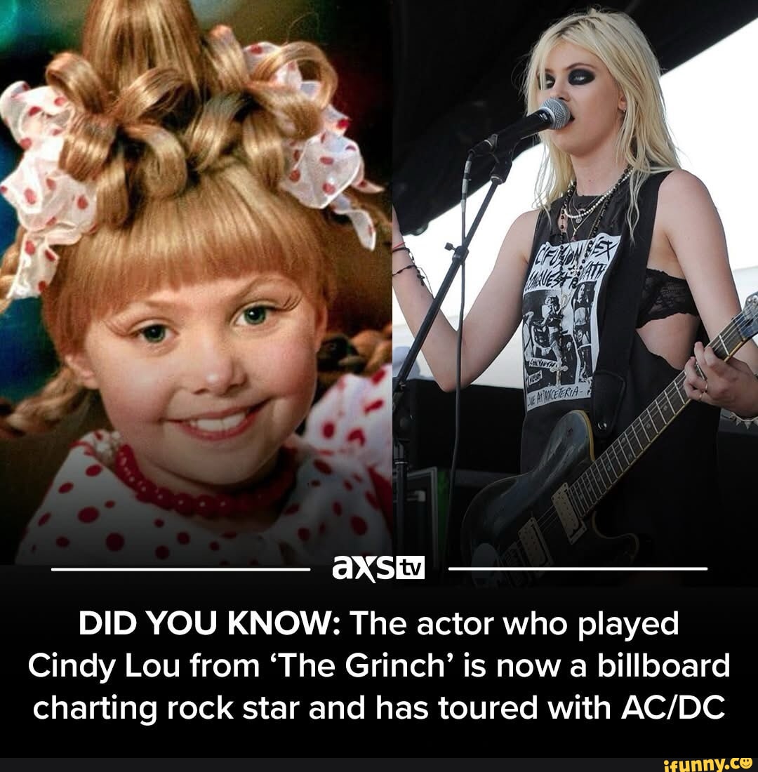 Tv I DID YOU KNOW: The actor who played Cindy Lou from 'The Grinch' is ...
