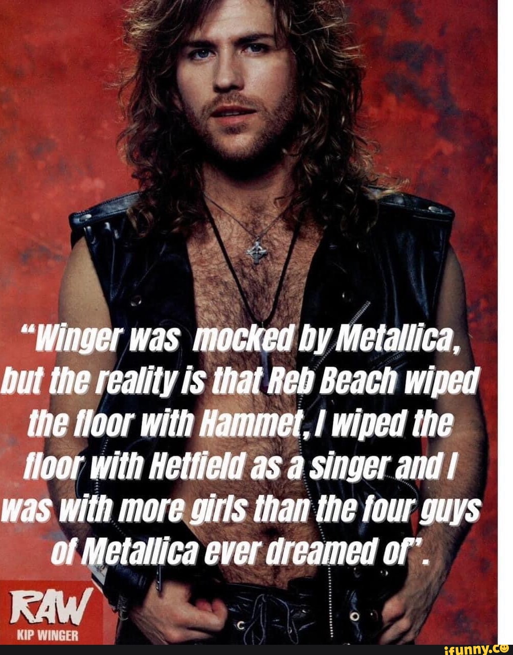 Kip Winger Memes JAMES HETFIELD Called KIP WINGER To Apologize For