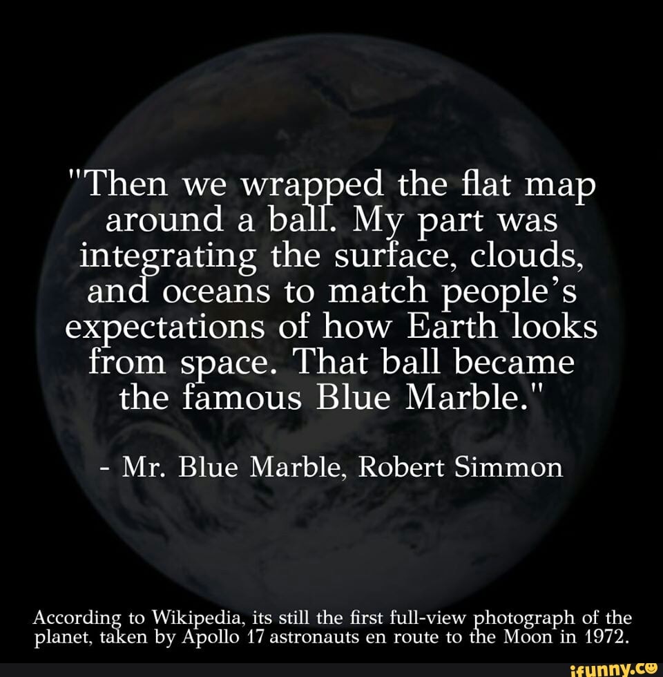 "Then we wrapped the flat map around a ball My part was integrating the ...