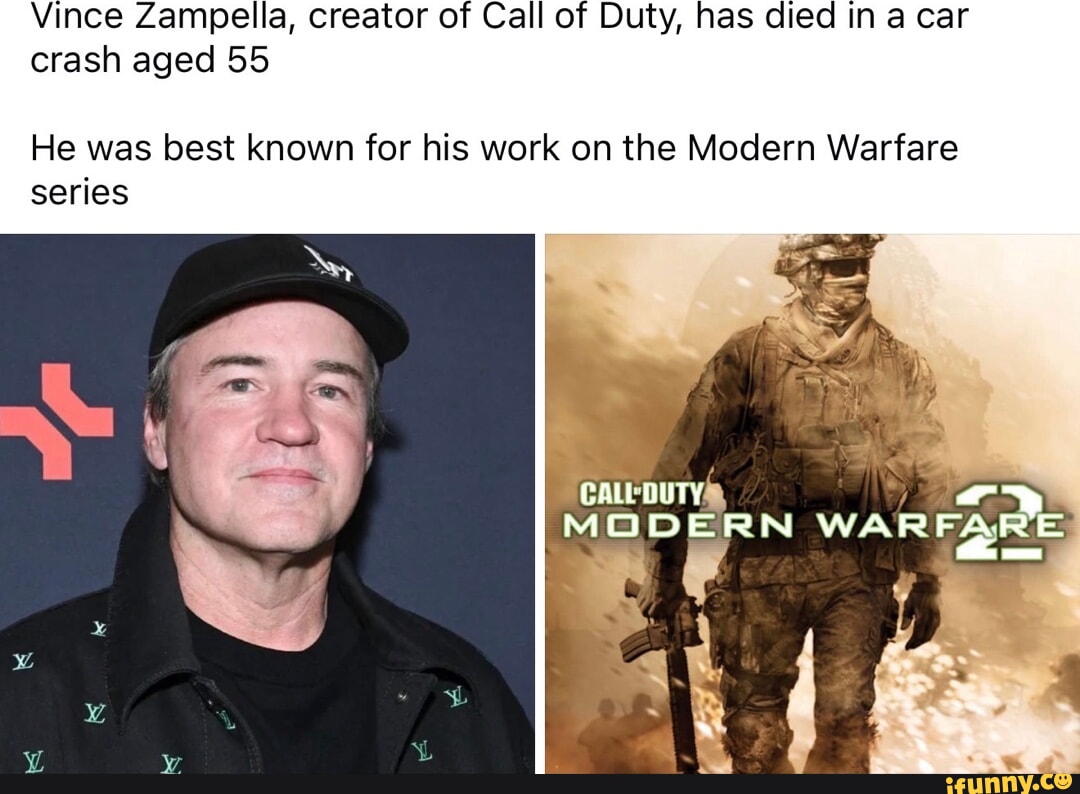 Vince Zampella, creator of Call of Duty, has died in a car crash aged ...