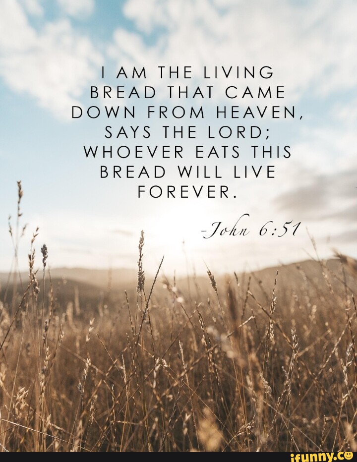 I AM THE LIVING BREAD THAT CAME DOWN FROM HEAVEN, SAYS THE LORD ...