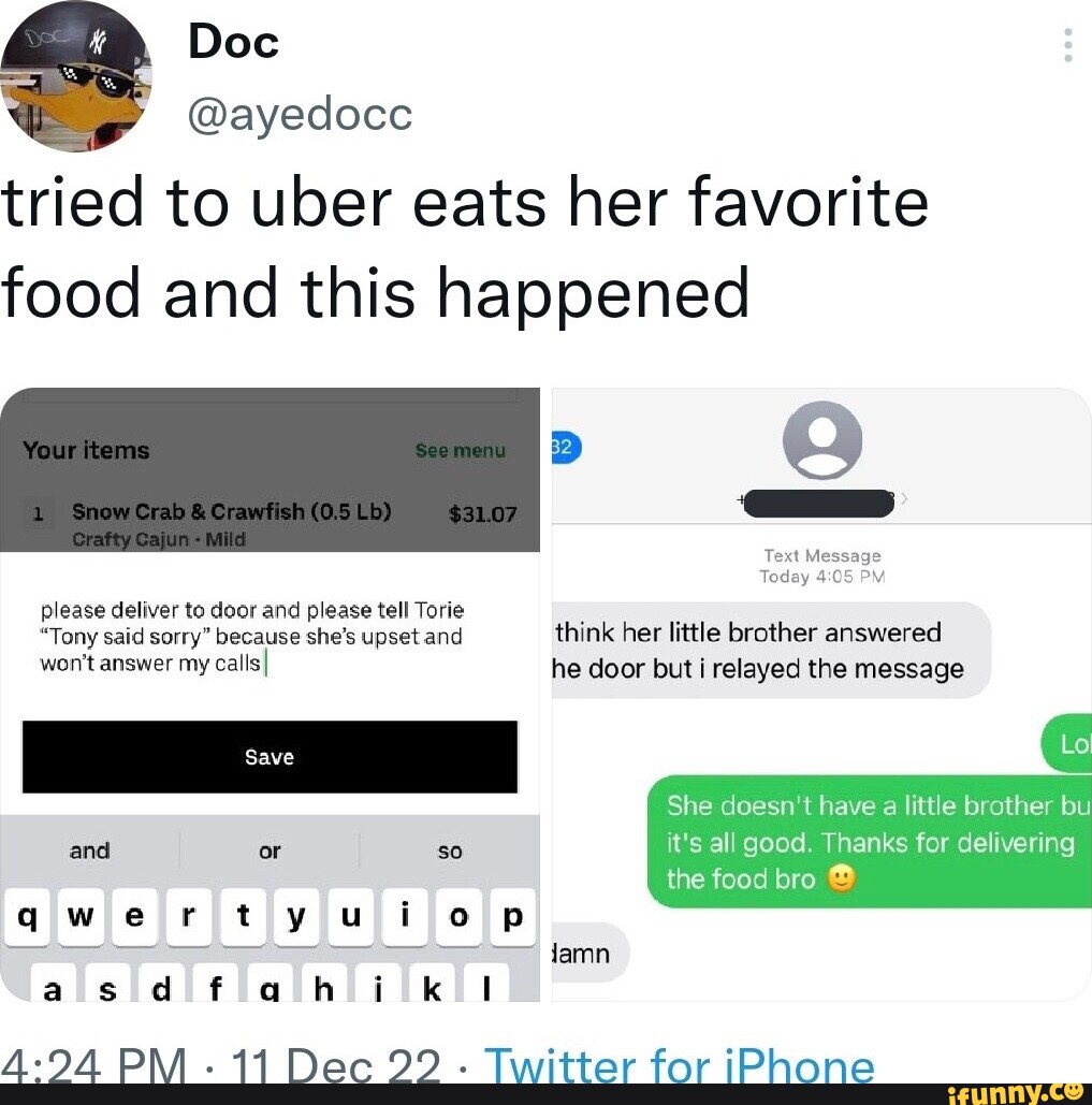 Doc @ayedocc Your Grab tried to uber eats her favorite food and this ...