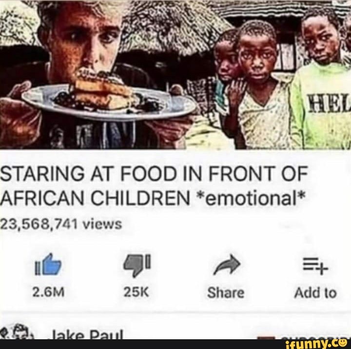 STARING AT FOOD IN FRONT OF AFRICAN CHILDREN *emotional* 23,568,741 ...