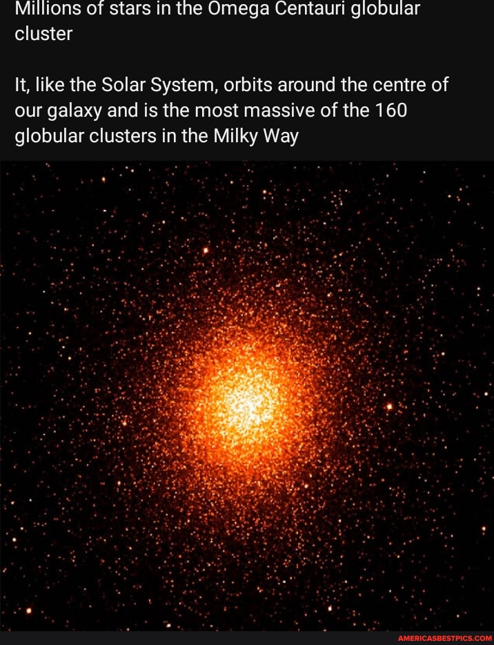 Millions of stars in the Omega Centauri globular cluster It, like the ...