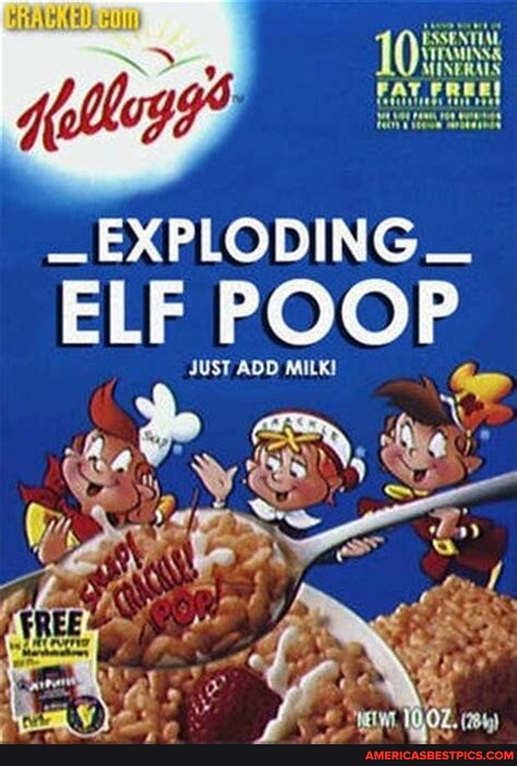 ESSENTIAL -EXPLODING- ELF POOP JUST ADD MILK! - America’s best pics and ...