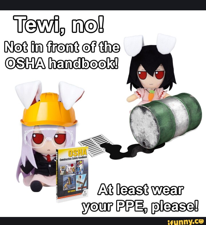 Notin OSHA handbook! wear wear your PPE, please! - iFunny