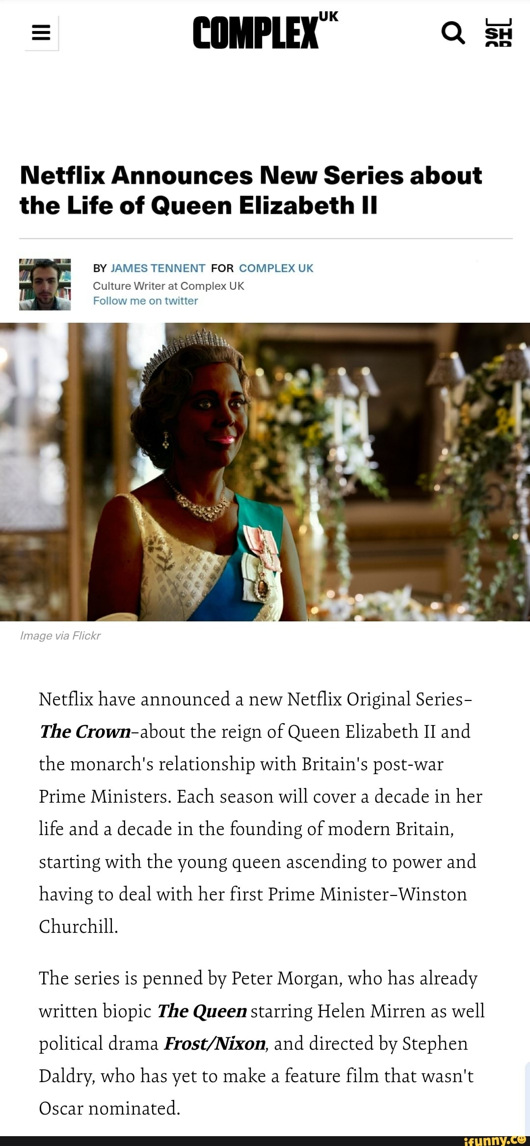Netflix Announces New Series about the Life of Queen Elizabeth II BY ...
