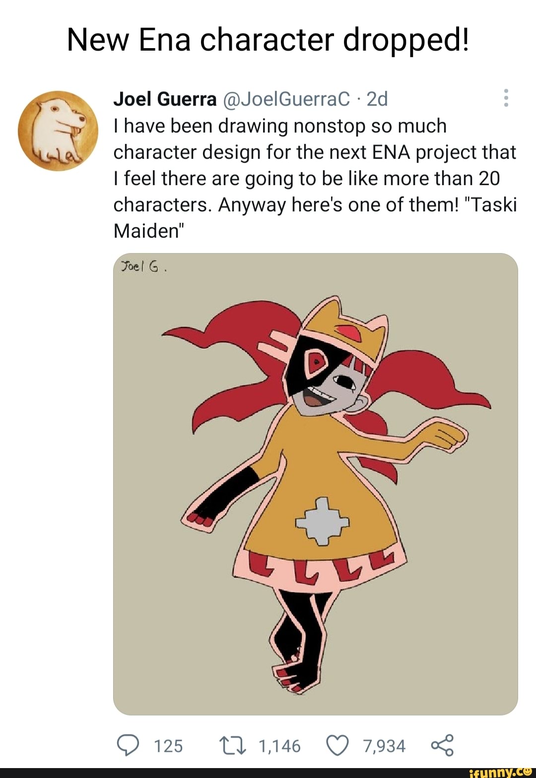 New Ena character dropped! Joel Guerra @JoelGuerraC I have been drawing ...