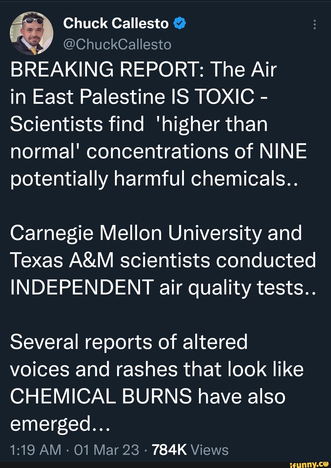 Chuck Callesto @ @ChuckCallesto BREAKING REPORT: The Air in East ...