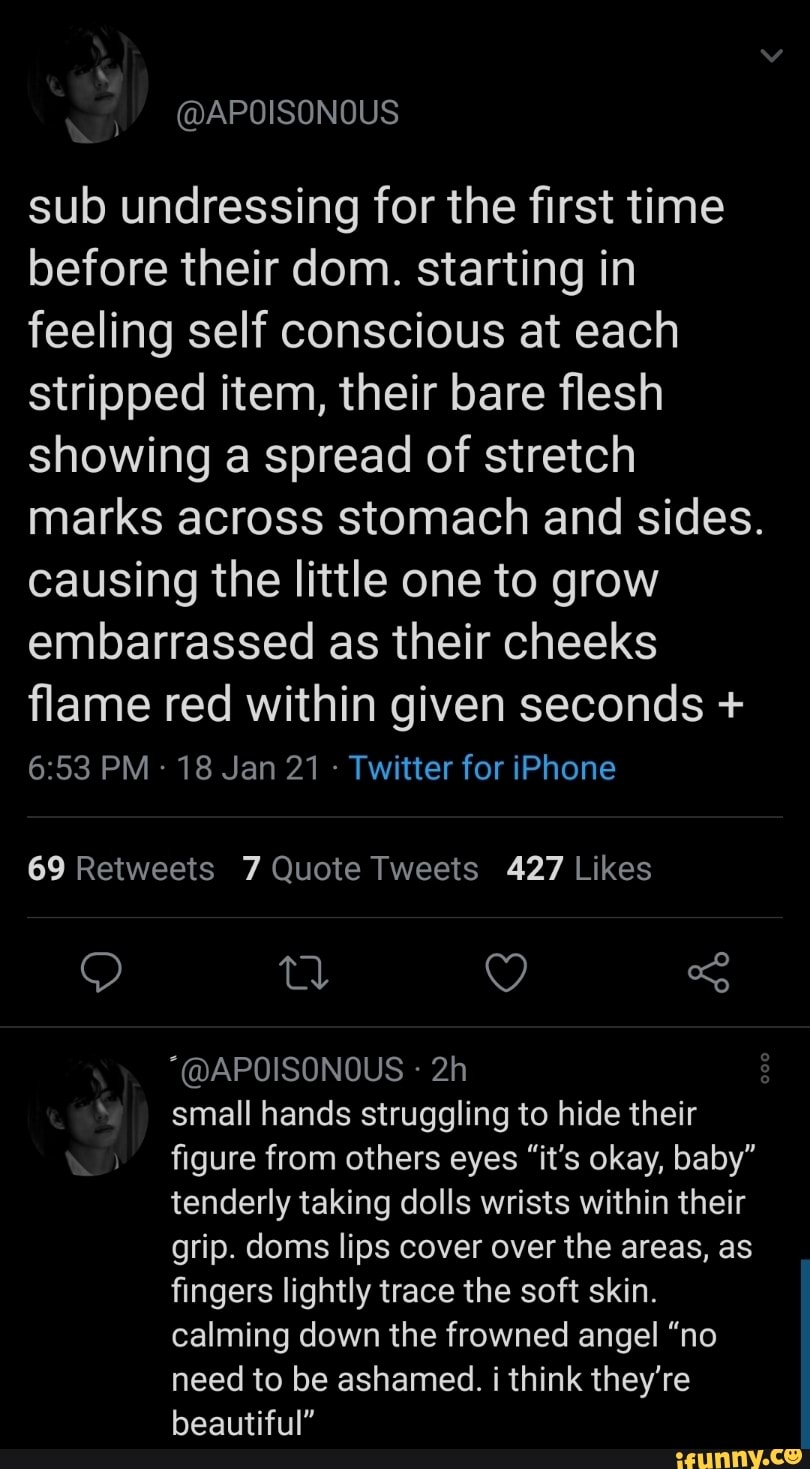 Sub undressing for the first time before their dom. starting in feeling ...