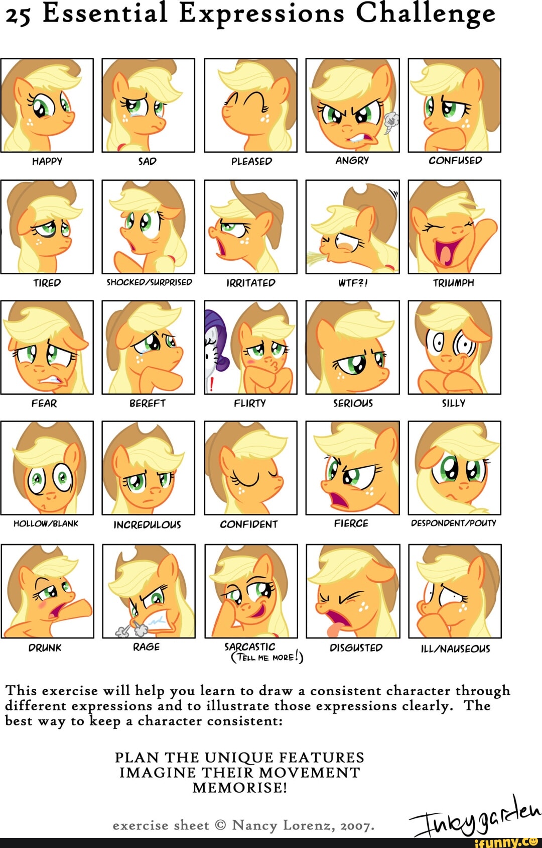 25 Essential Expressions Challenge SAD PLEASED ANGRY CONFUSED ww AS ...