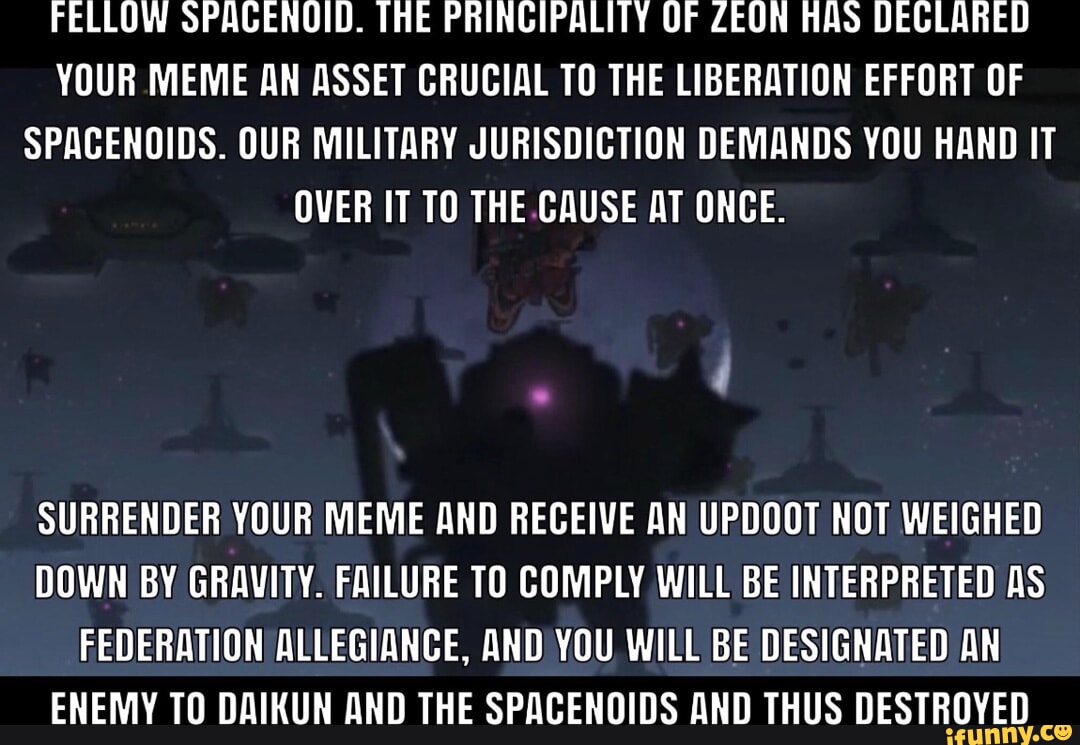 Zeon memes. Best Collection of funny Zeon pictures on iFunny