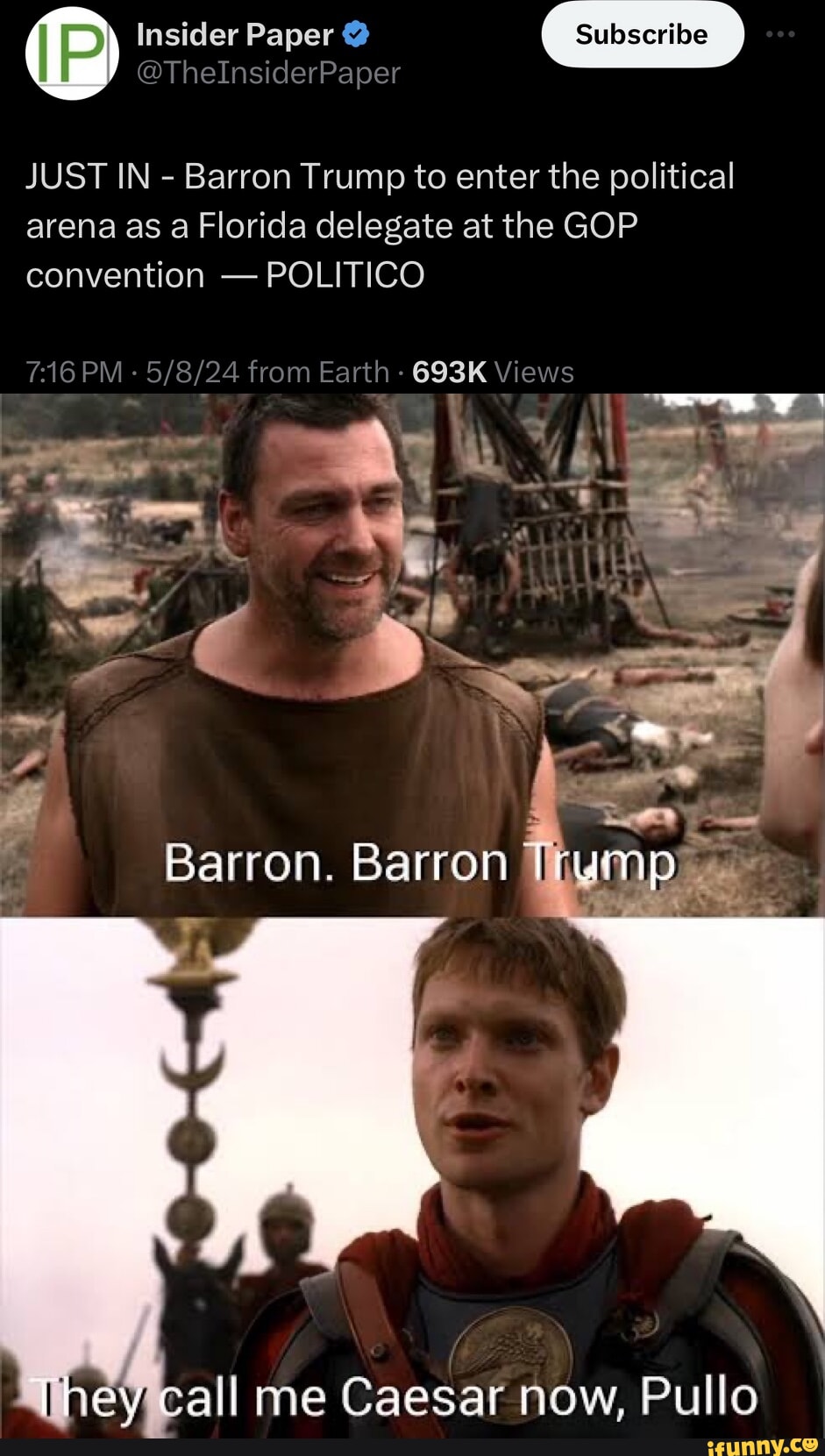 Insider Paper @ Subserilae JUST IN - Barron Trump te enter the ...