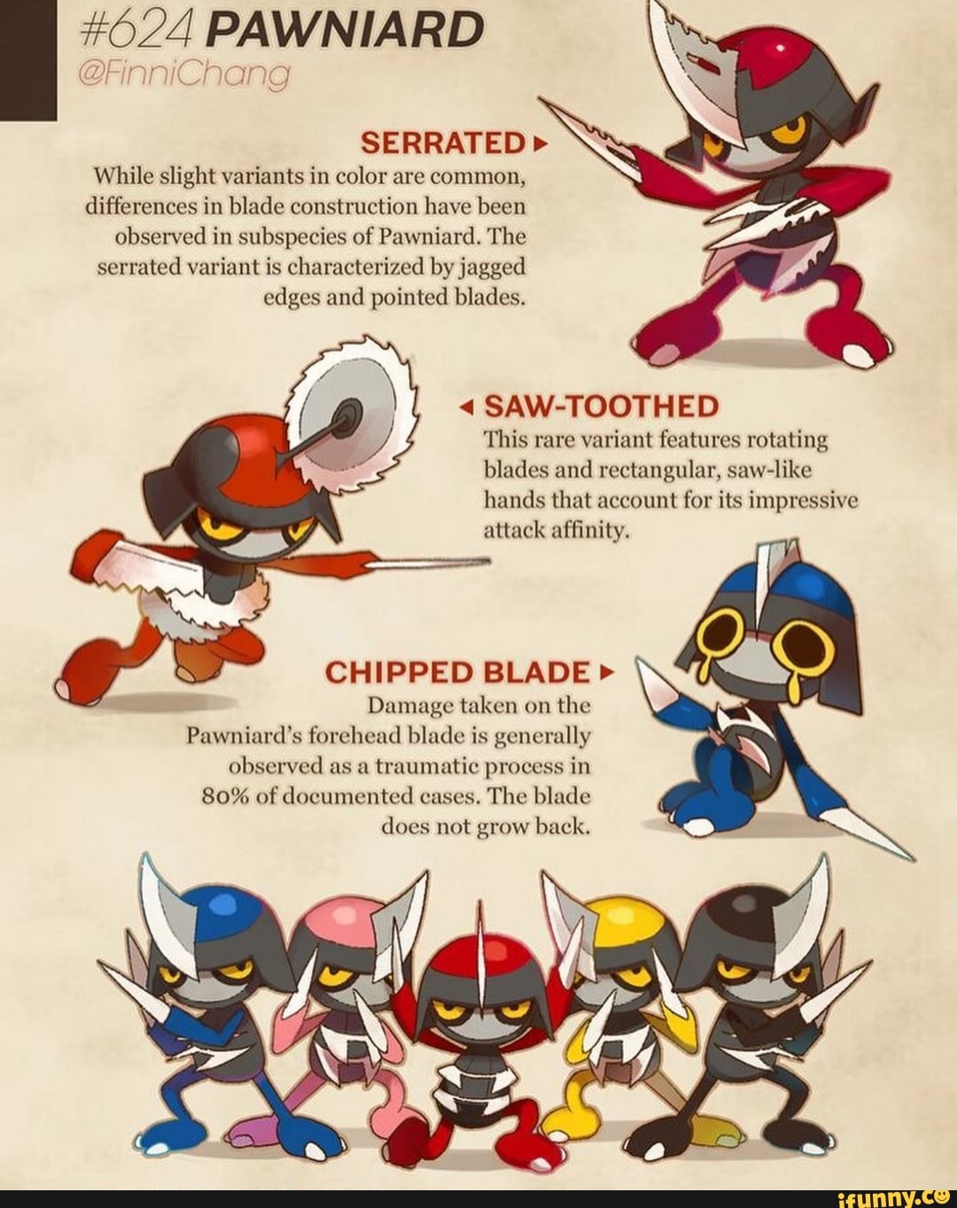 #024 PAWNIARD SERRATED While slight variants in color are common ...