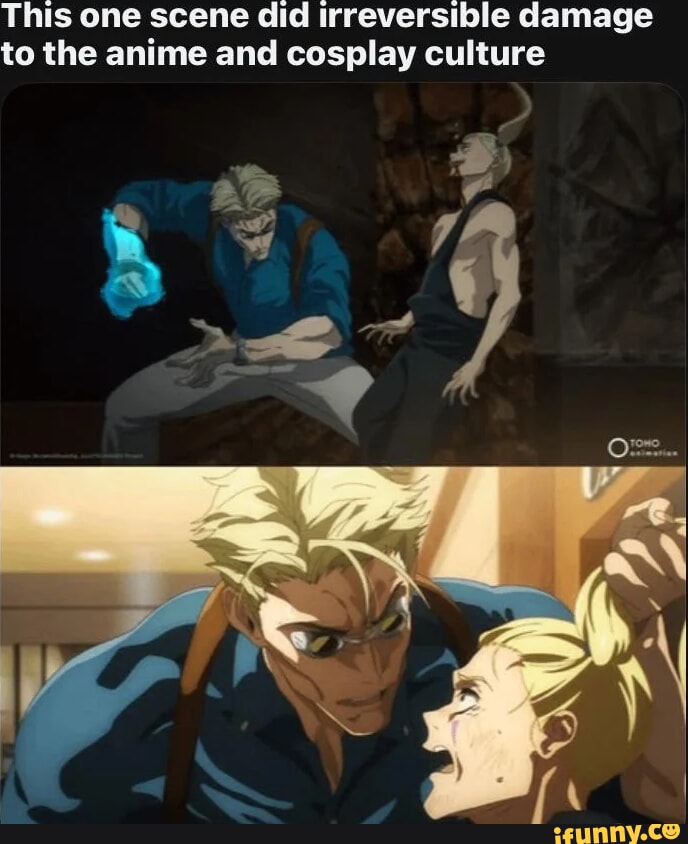 This one scene did irreversible damage to the anime and cosplay culture ...