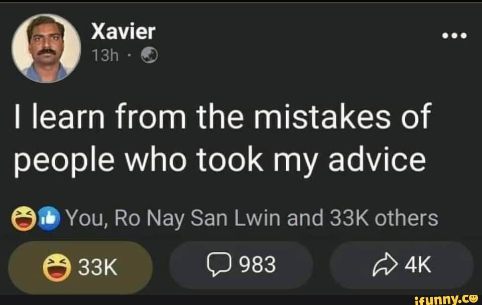 The Return of the Meme (vol. 355) - Xavier I learn from the mistakes of ...