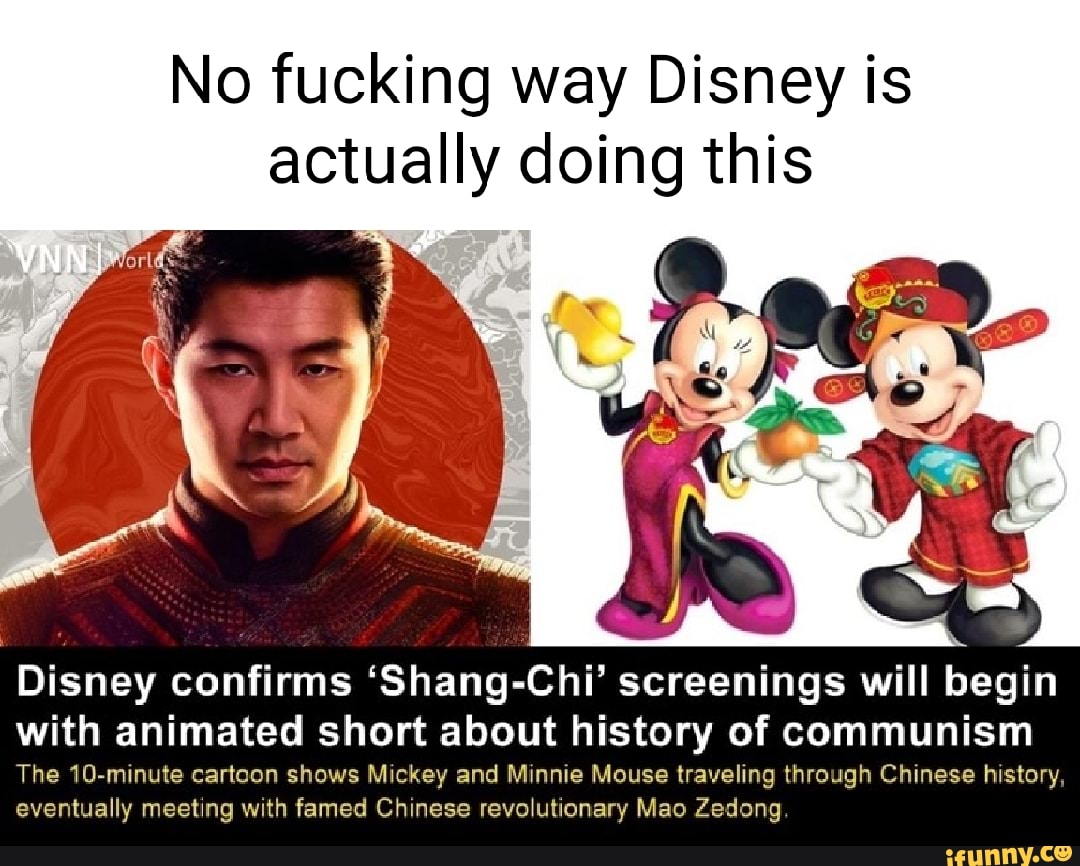 No fucking way Disney is actually doing this Disney confirms 'Shang-Chi ...