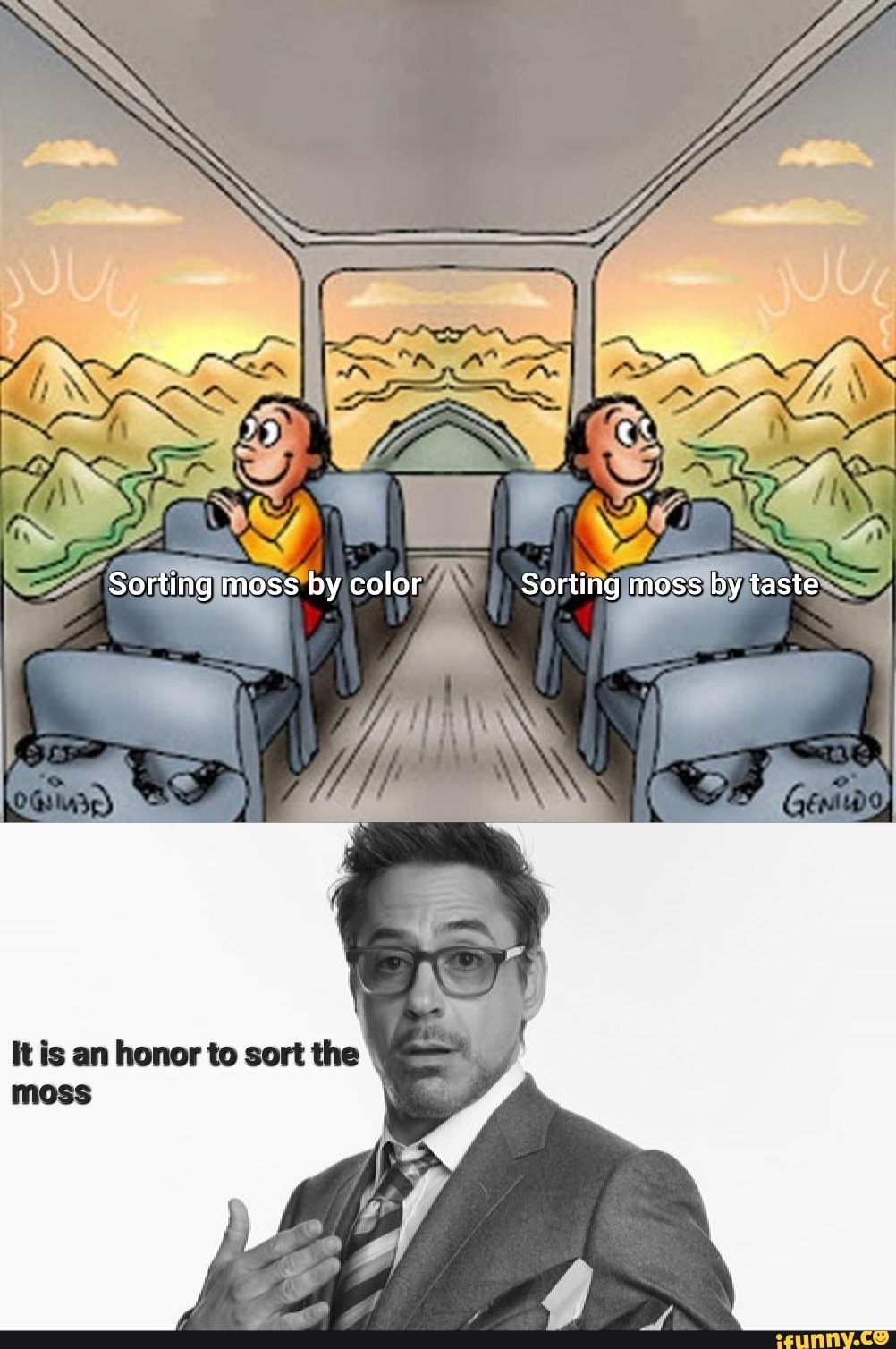 Sorting moss by color Sorting moss by taste is an honor to sort the ...