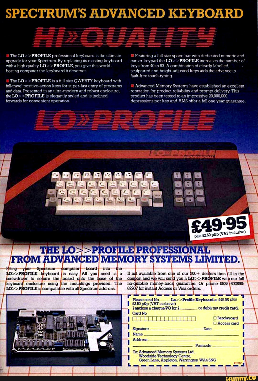 Advanced memory systems - SPECTRUM'S ADVANCED KEYBOARD The professional ...