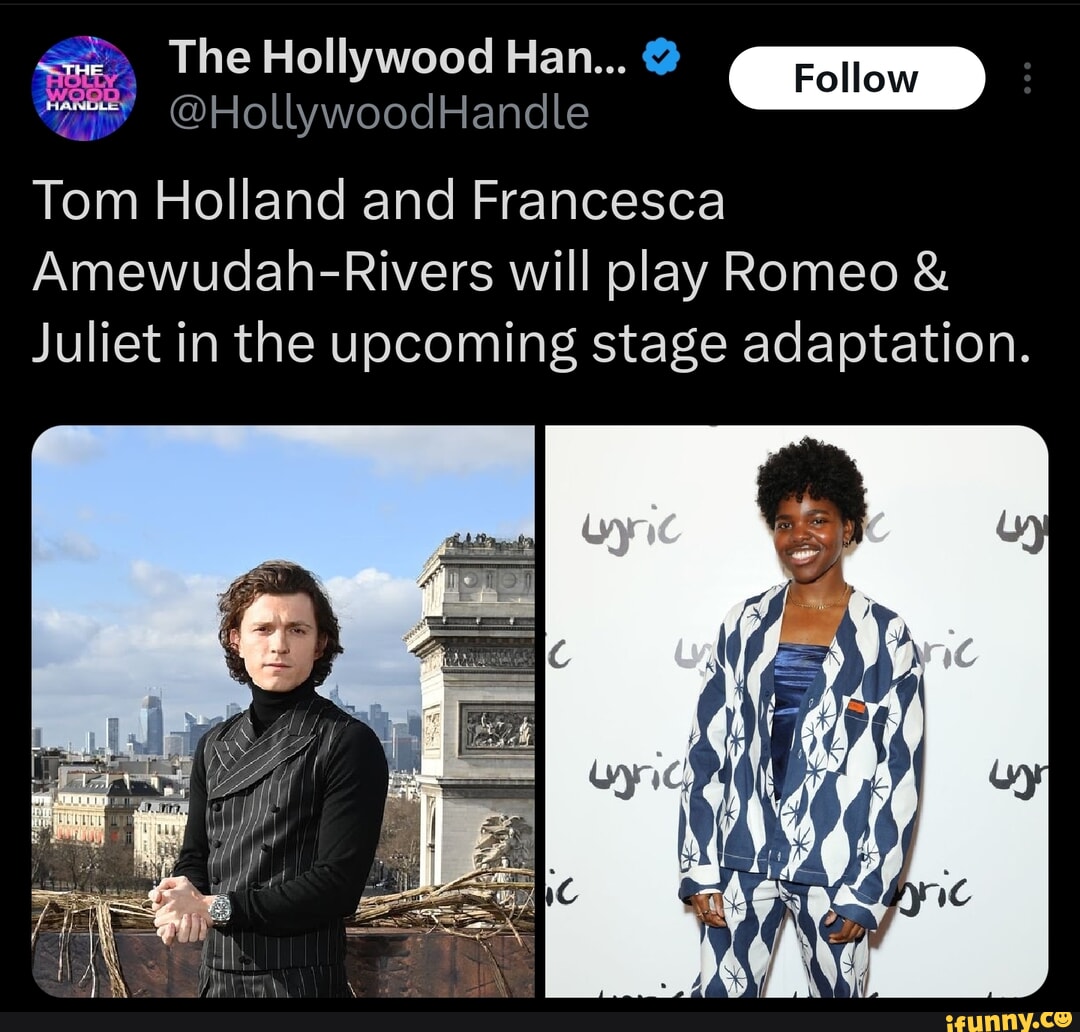 THE The Hollywood Han... @ Follow @HollywoodHandle Tom Holland and ...