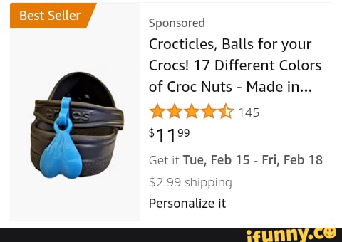 Sponsored Crocticles, Balls for your Crocs! 17 Different Colors of Croc ...