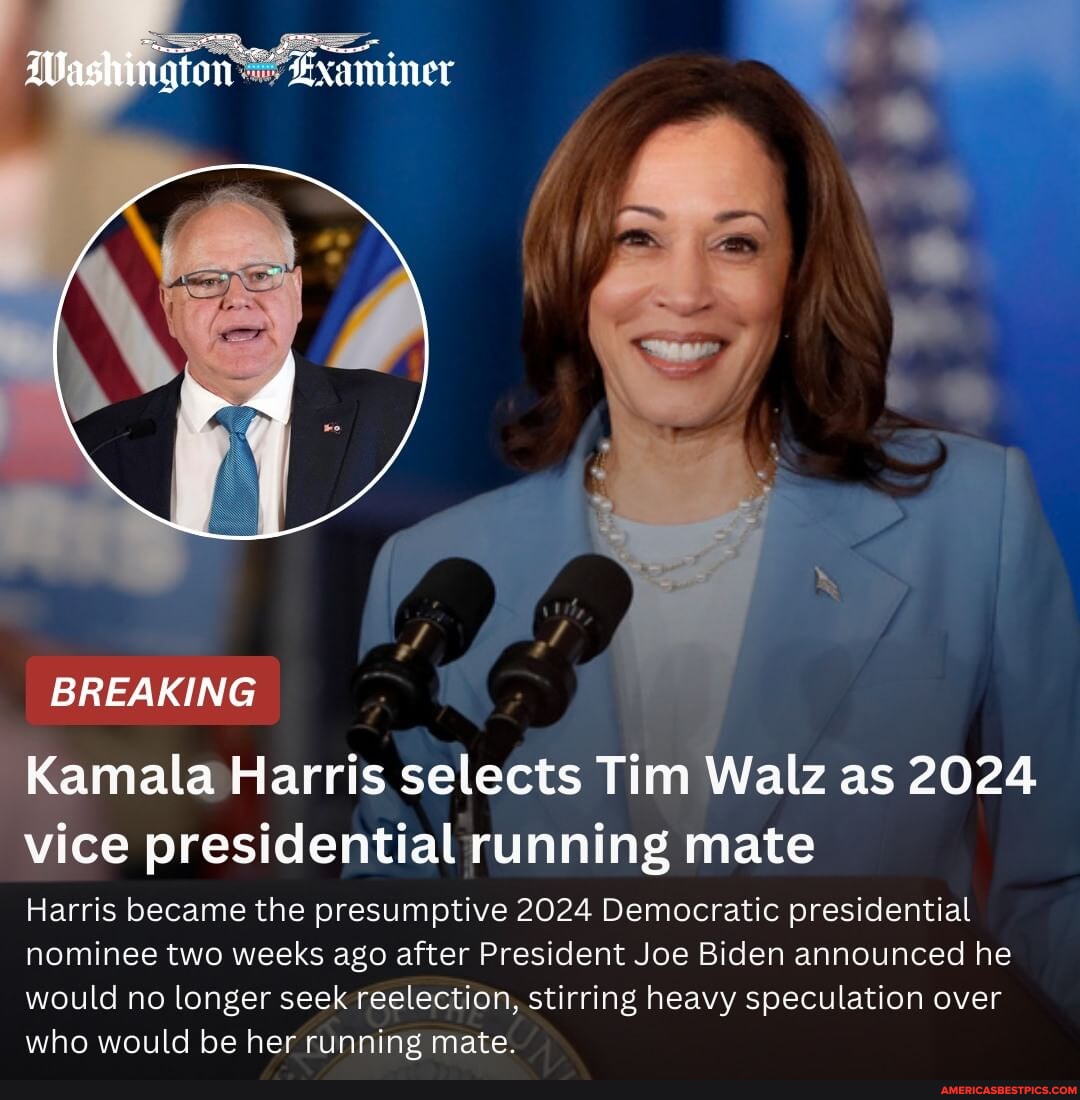 #BREAKING Vice President Kamala Harris has chosen Gov. Tim Walz (D-MN ...