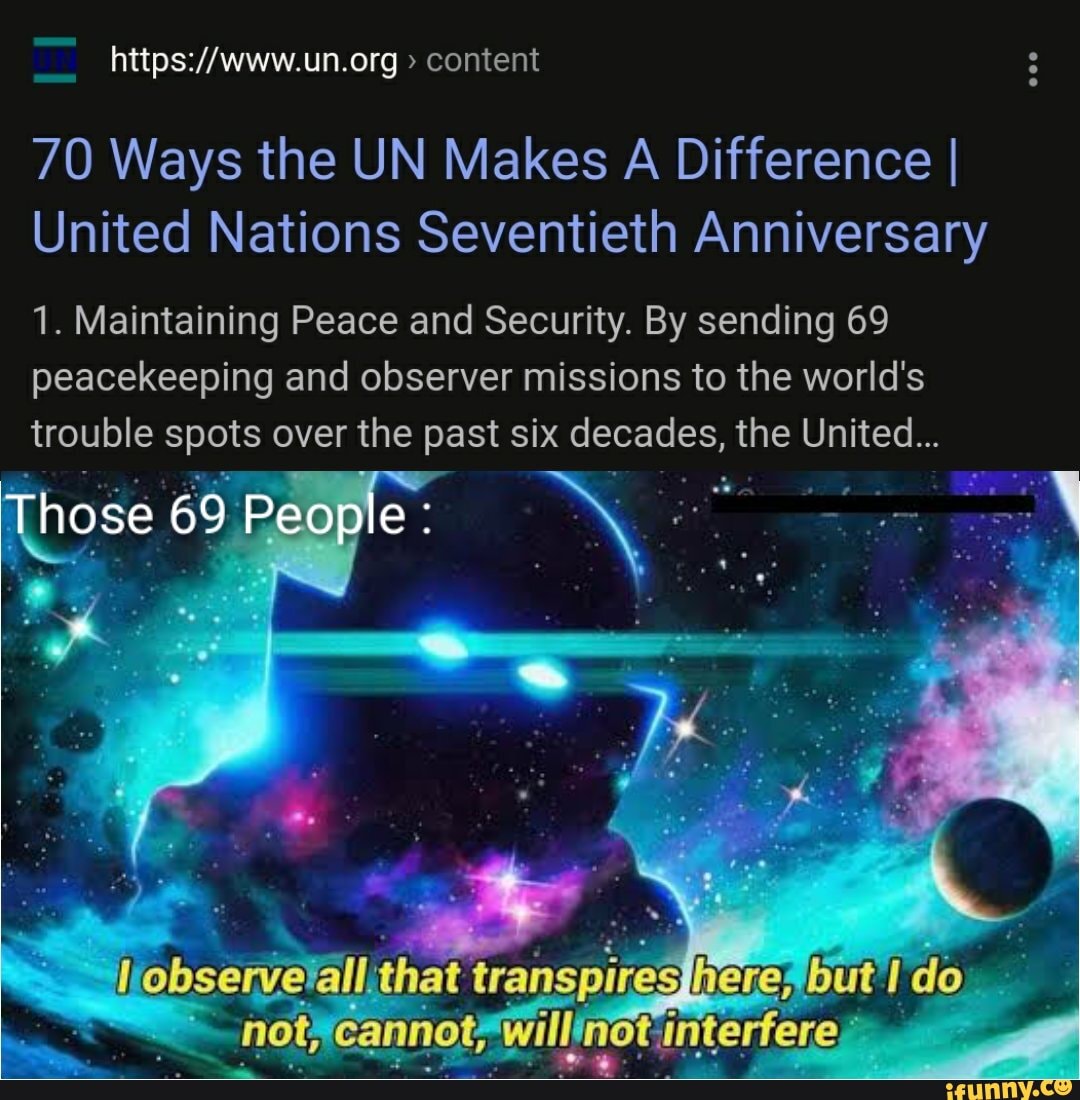 " content 70 Ways the UN Makes A Difference I United Nations Seventieth ...