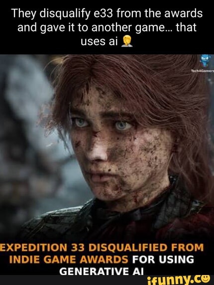 They disqualify from the awards and gave it to another game... that ...