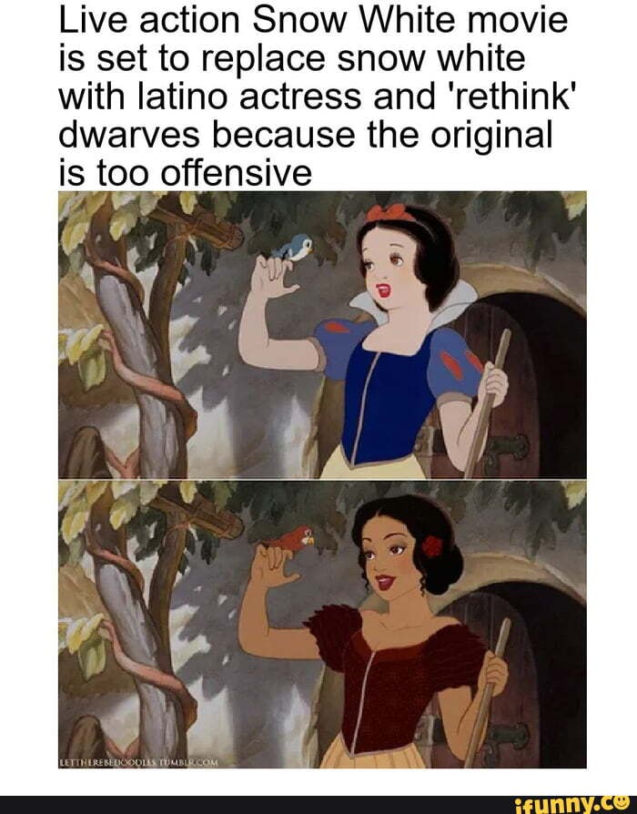 Live action Snow White movie is set to replace snow white with latino ...