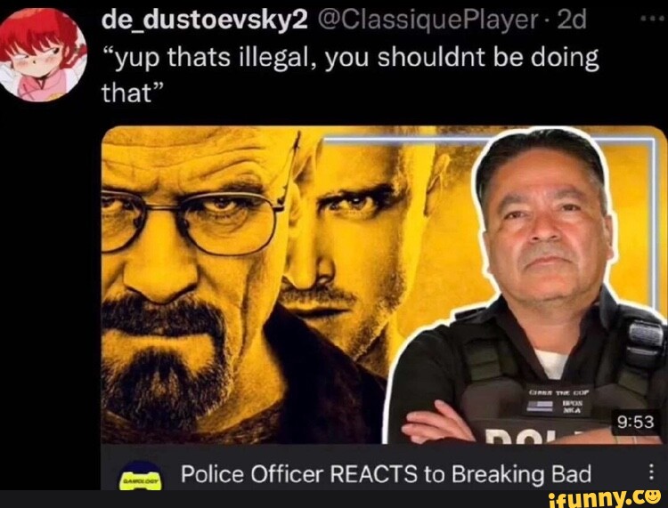 De dustoevsky2 @ClassiquePlayer- Od "yup thats illegal, you shouldnt be ...