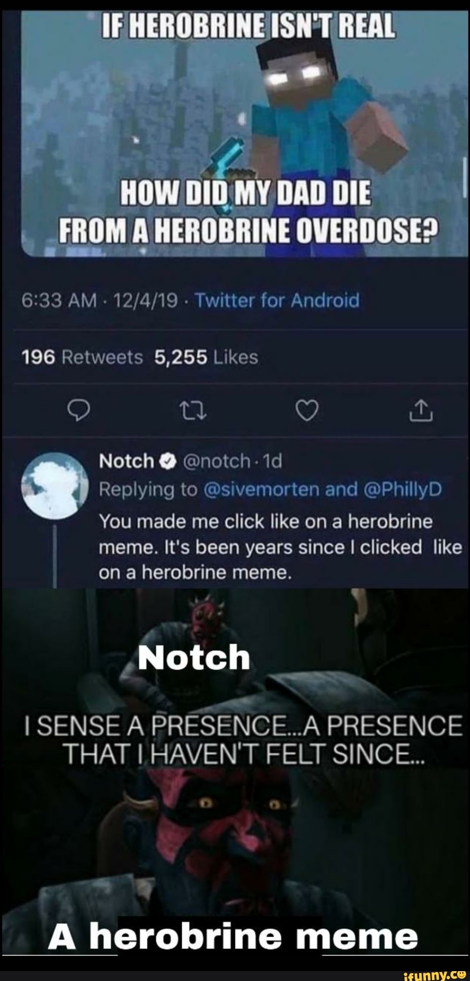 Herobrineisntreal memes. Best Collection of funny Herobrineisntreal ...