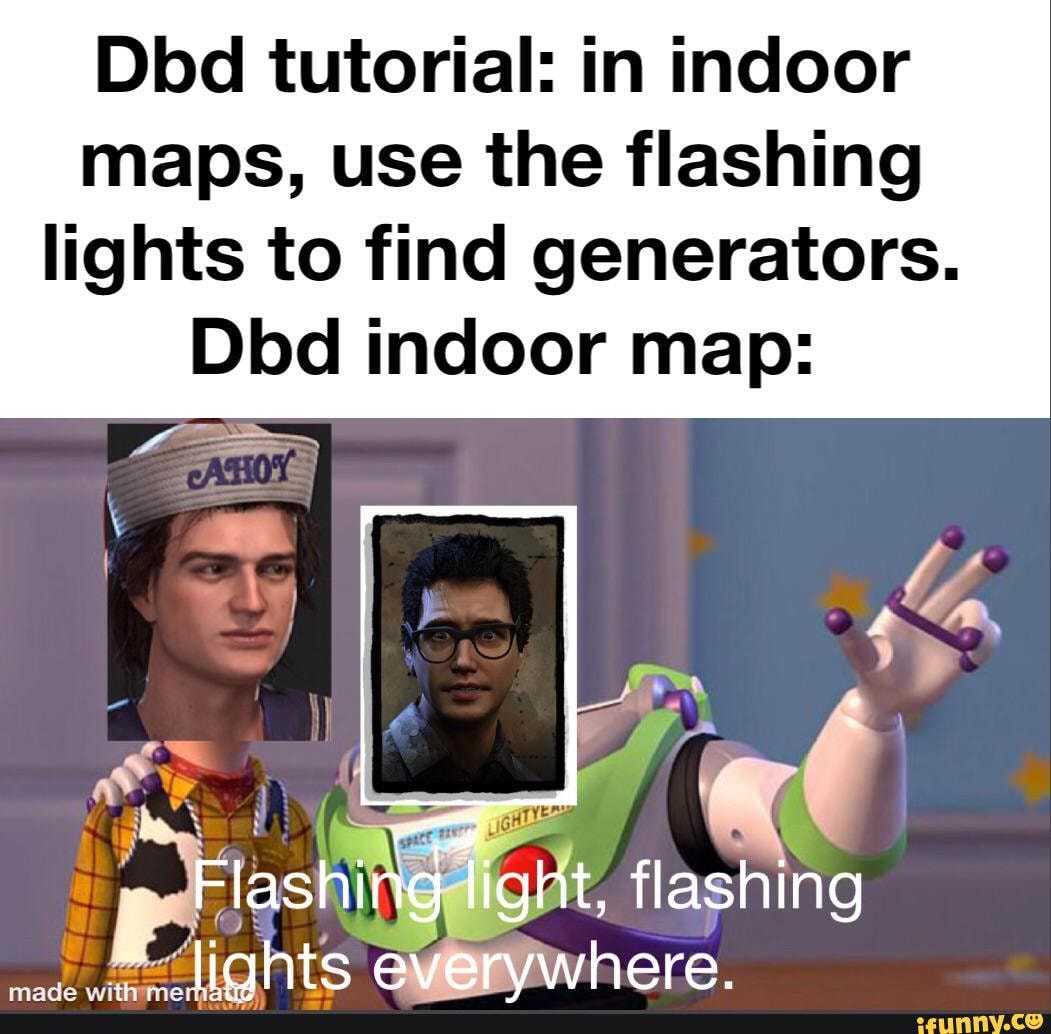 Dbd tutorial: in indoor maps, use the flashing lights to find ...