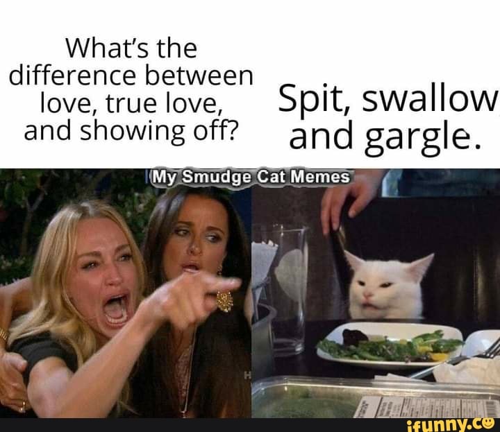 What's the difference between love, truelove, Spit, swallow and showing ...