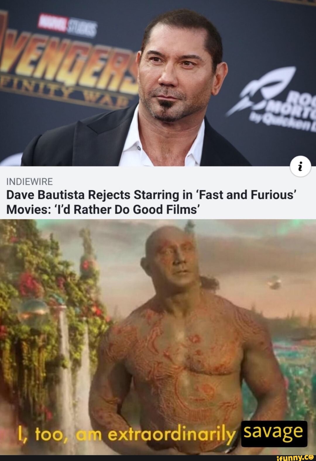 Dave Bautista Rejects Starring in 'Fast and Furious' INDIEWIRE Movies ...