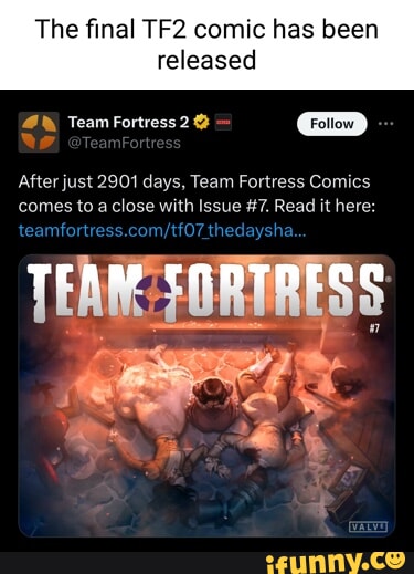 The final comic has been released Follow Team Fortress 2 After just ...